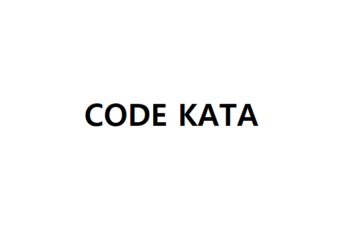 [TIL #15 WECODE] Code Kata